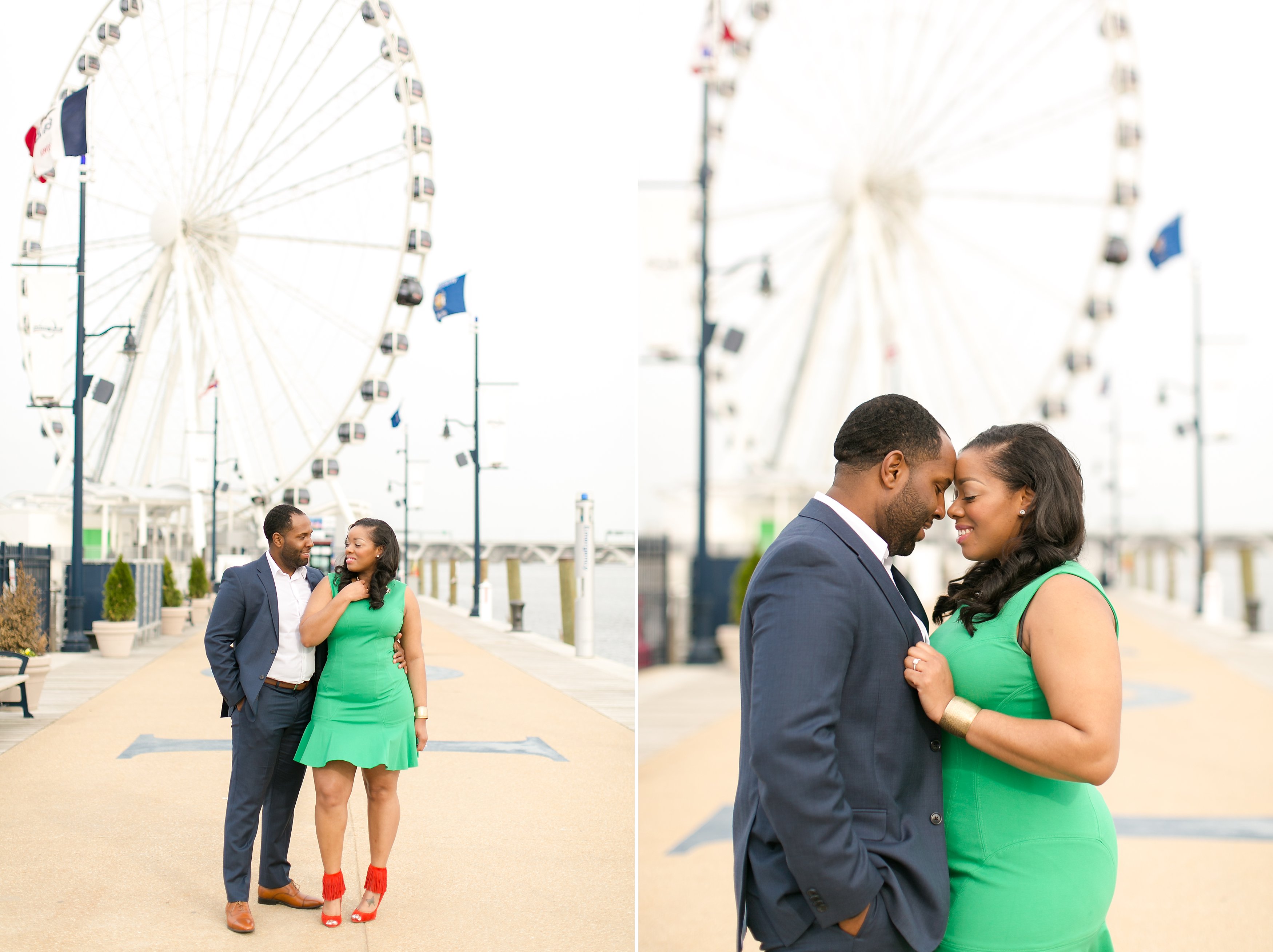 National Harbor Engagement: Jessica + Marcus » Iris Mannings Photography