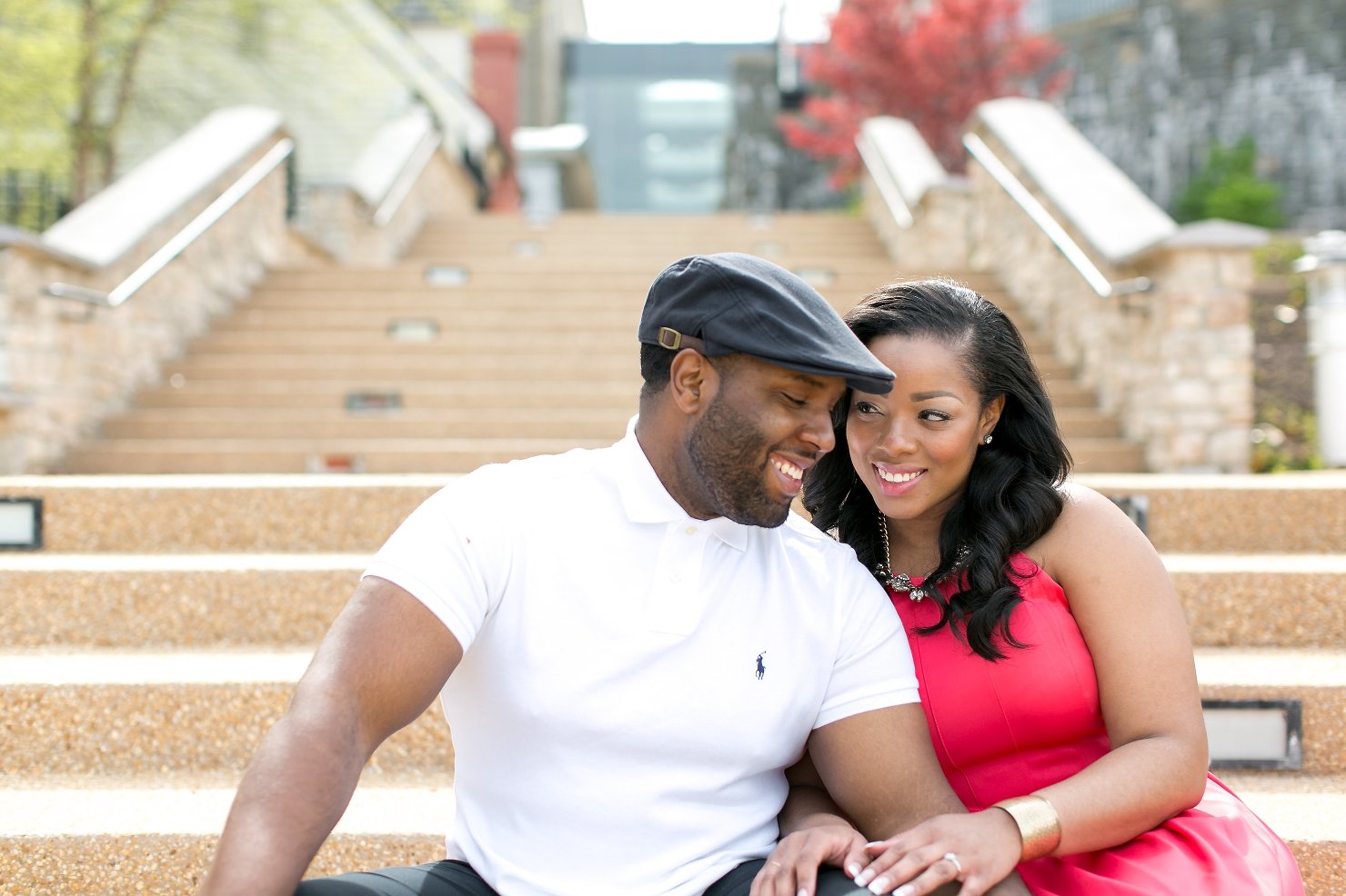National Harbor Engagement: Jessica + Marcus » Iris Mannings Photography